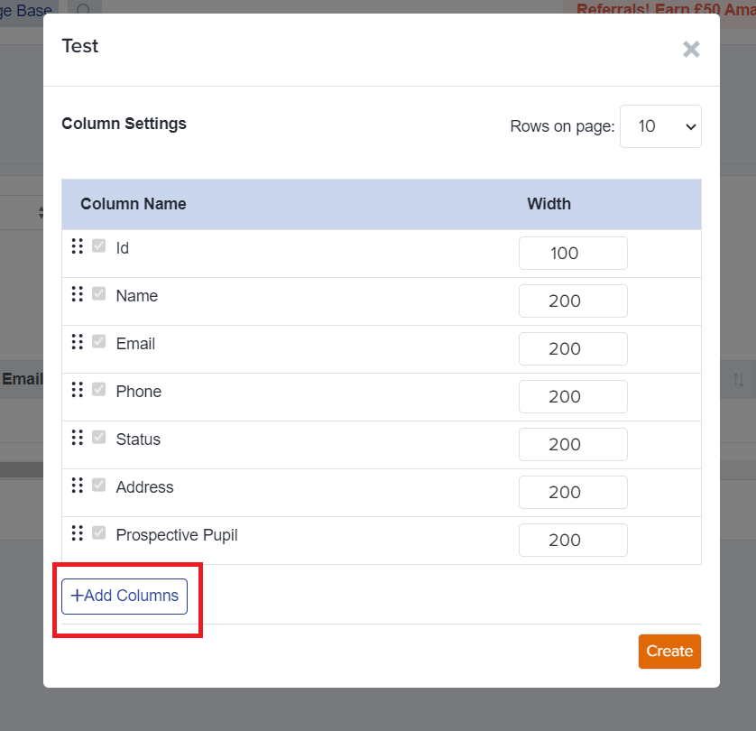 How to create a view and add columns to your Event Guests table